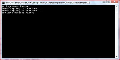 dot net tips and tricks c c sharp tips and tricks c console application pause for user input