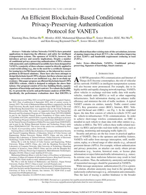 pdf an efficient blockchain based conditional privacy preserving authentication protocol for