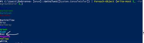 powershell color r powershell