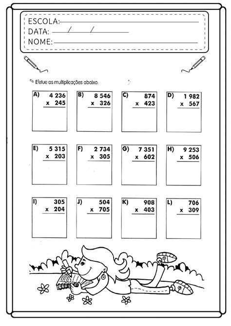 Atividades De Matem Tica Ano Atividades Escolares