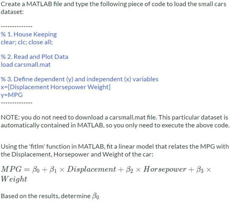 solved create a matlab file and type the following piece of
