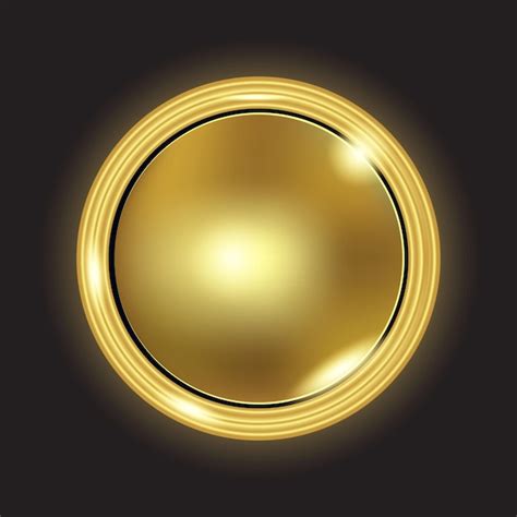 Anel Dourado Brilhante Anel De Ouro Met Lico Ilustra O De Espa O