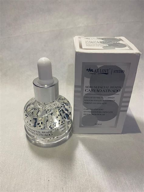 Sérum Facial Beads Carvão Ativado Max Love Cosmético Feminino Max