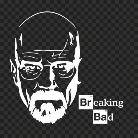 White Walter White Face With Breaking Bad Logo Citypng
