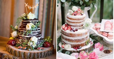 Naked Cakes La última tendencia en tartas de boda Bodas