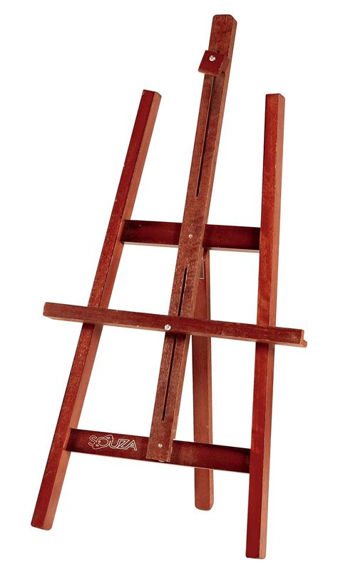 Cavalete De Mesa Para Pintura 4107 Madeira Pinus Cor Mogno 75cm Souza