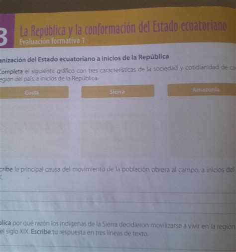 Completa El Siguente Grafico Con Tres Caracteristicas De La Sociedad Y