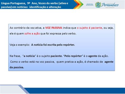 Verbo Na Voz Ativa E Na Terceira Pessoa Do Singular Exemplo Vários