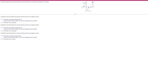 solved determine the largest open intervals of the domain
