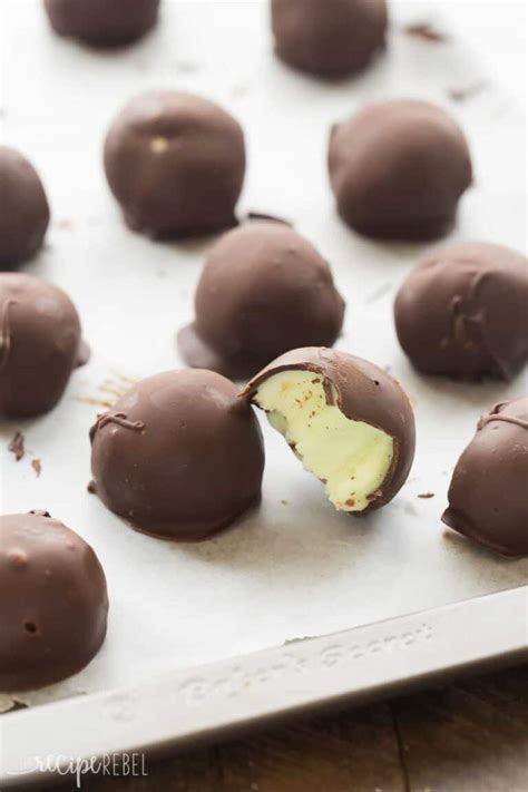 Easy Mint Chocolate Truffles Recipe VIDEO