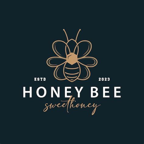 Premium Vector Honey Bee Logo Design Insect Vector Illustration Template