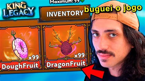 GIREI 500 FRUTAS no KING LEGACY e ESSE FOI O RESULTADO o inventário