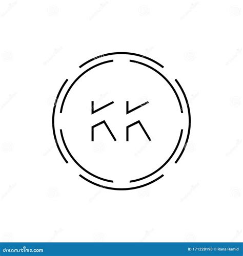 Initial Alphabet Kk Logo Design Vector Template Abstract Letter Kk