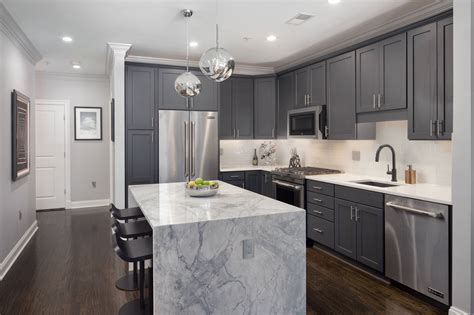 Light Grey Kitchen Cabinets With Dark Floors Cintronbeveragegroup