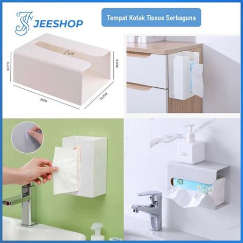 Jual Kotak Tempat Tissue Tempel Dinding Dapur Toilet Serbaguna Tissue