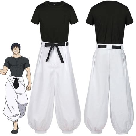 OMSS Anime Jujutsu Kaisen Toji Fushiguro Cosplay Costume Short Wig