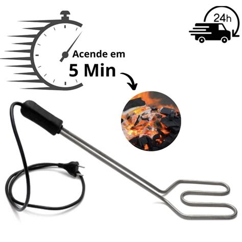 Acendedor de Churrasqueira elétrico resistencia Lareira acendedor