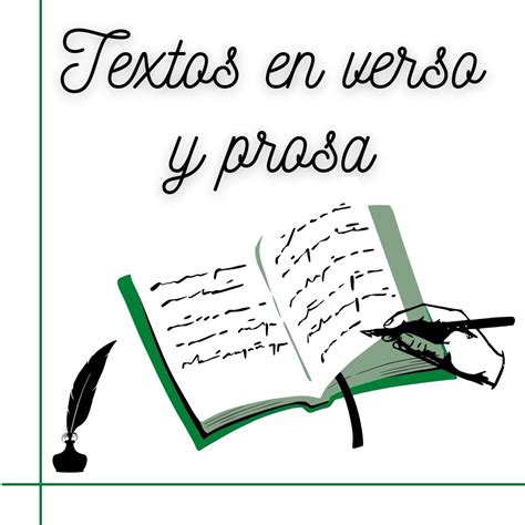 1 Textos En Verso Y En Prosa Los Textos Literarios