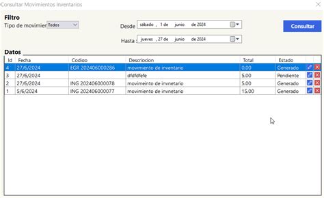 Consultar Movimiento De Inventario En El POS Portal De Clientes Siigo