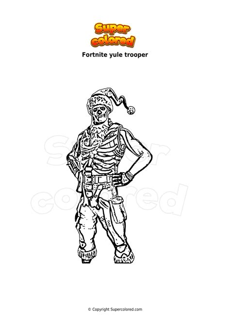 Disegno Da Colorare Fortnite Yule Trooper Supercolored