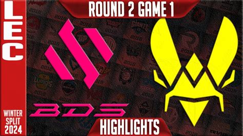 BDS Vs VIT Highlights Game 1 LEC Winter 2024 Playoffs Upper Round 2