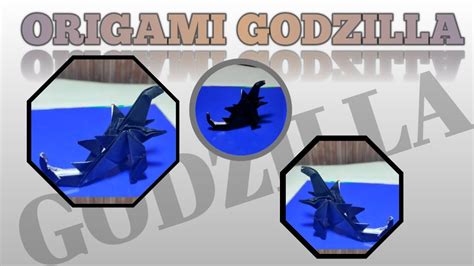 Origami Godzilla Kerajinan Tangan Dari Kertas Membuat Godzilla Youtube