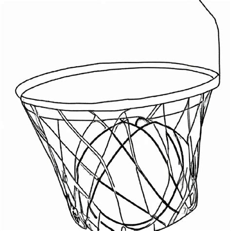 Cesta de Basquete Desenhos Incríveis para Imprimir e Colorir