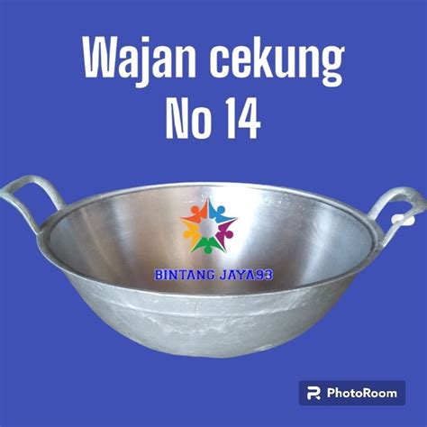 Jual Wajan Cekung Dalam Muat Banyak Kuali Penggorengan Cekung Shopee