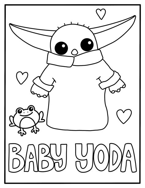 Dibujo De Beb Yoda Para Colorear Etsy M Xico