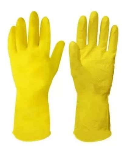Luva De Latex Limpeza Amarela Talge 24 Pares G Qualidade