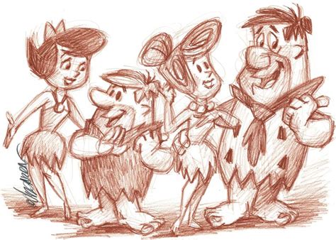 The Flintstones Original Drawing Joan Vizcarra Arte Catawiki