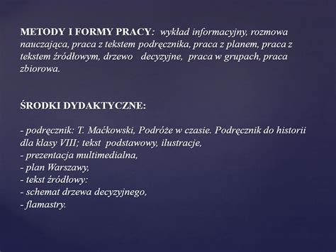 Scenariusz zajęć dla klas VII VIII Temat I wyszedłeś jasny synku