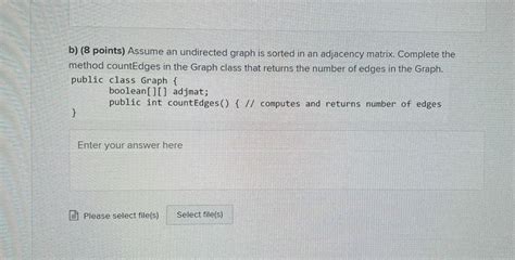 solved q4 problem 4 undirected graphs 20 points a 12