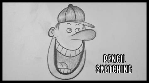 Cartoon Characters Pencil Drawing