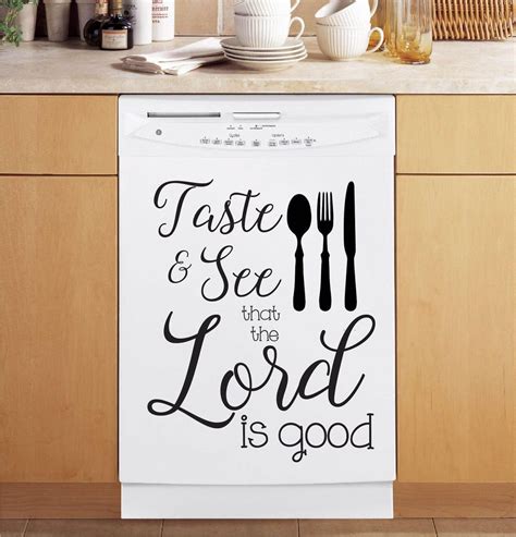 Taste And See That The Lord Is Good Bible Verse Scripture Kitchen Wall