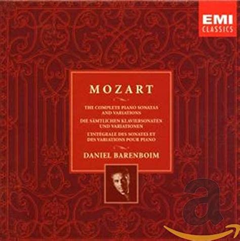 Mozart L intégrale des sonates et des variations pour piano Amazon