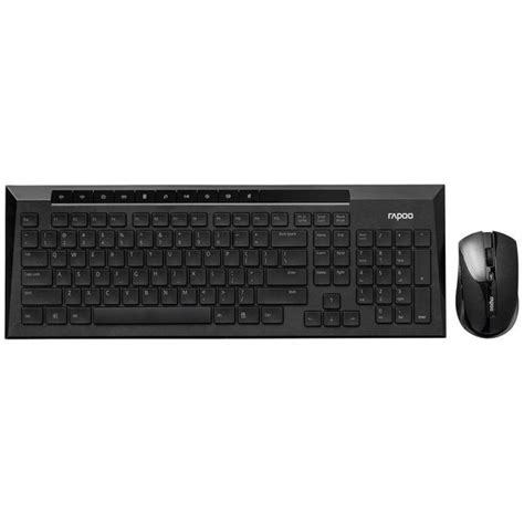 Kit Teclado Mouse Rapoo 8200P Sem Fio Preto