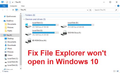fix file explorer won t open in windows 10 tecnotwist