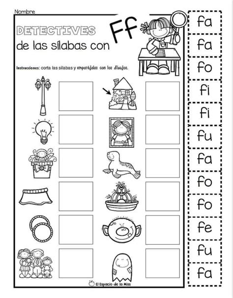 S Labas Con La Letra F Fa Fe Fi Fo Fu Hojas De Trabajo Artofit