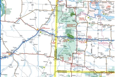 Map Of Interstate 94 Via Montana Wisconsin Michigan Interchange Exit
