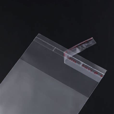 Saco Transparente c Aba Adesiva 10x15 de Plástico 100 Peças