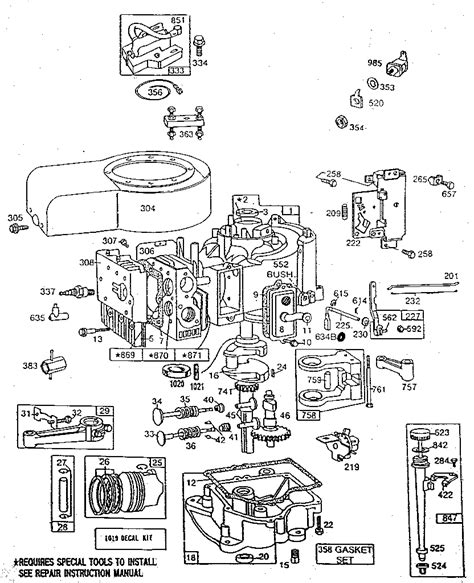 Briggs And Stratton 20 Hp Intek Engine Parts