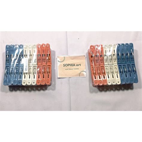 Jual JAPITAN PENJEPIT JEPITAN PENJEMUR JEMURAN BAJU 1KODI 20PCS