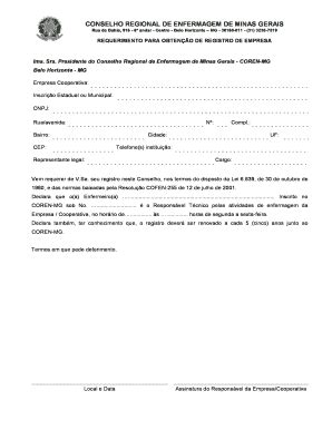 Preench Vel Dispon Vel Corenmg Gov Clique Aqui Para Baixar O Formul Rio
