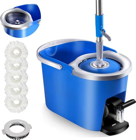 Masthome Spin Mop And Bucket With Wringer Set Mop India Ubuy