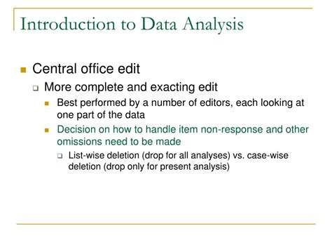 Ppt Introduction To Data Analysis Powerpoint Presentation Free