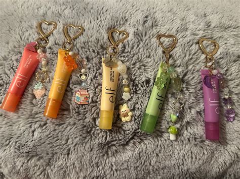 Lip Gloss Keychains Etsy Canada Em