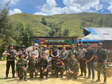 Kapolres Lanny Jaya Pimpin Patroli Gabungan TNI Polri Jelang Pemilu
