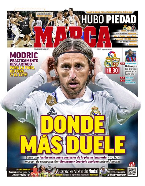 Las portadas de los periódicos deportivos del 29 de abril Así vienen