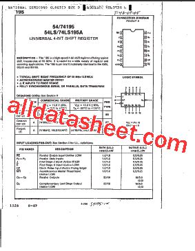 Folha De Dados Pdf National Semiconductor Ti